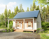 20' x 24' Budget Cabin Architectural Plans – Build Blueprint