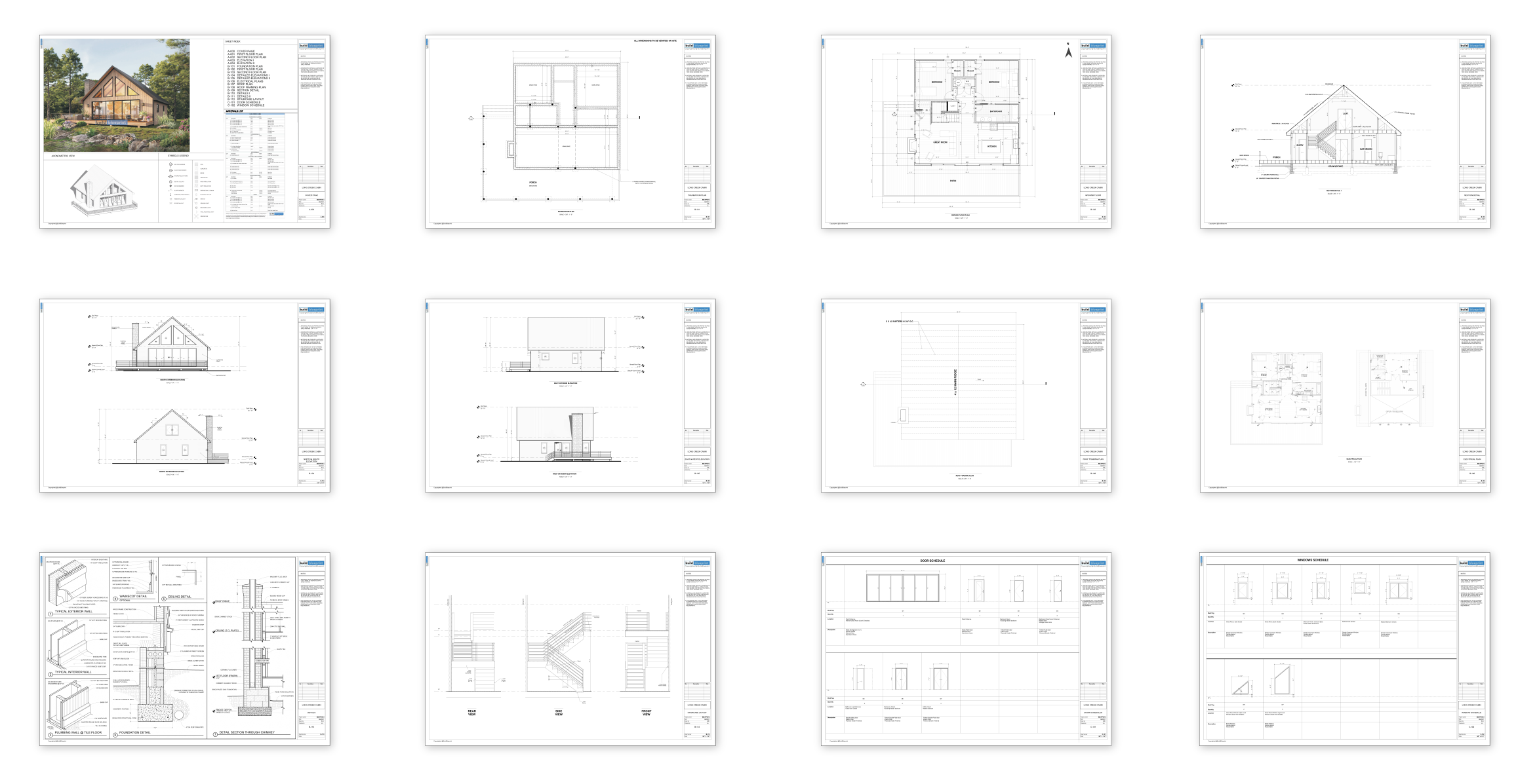 Modern Cabin Architectural Plans – Build Blueprint