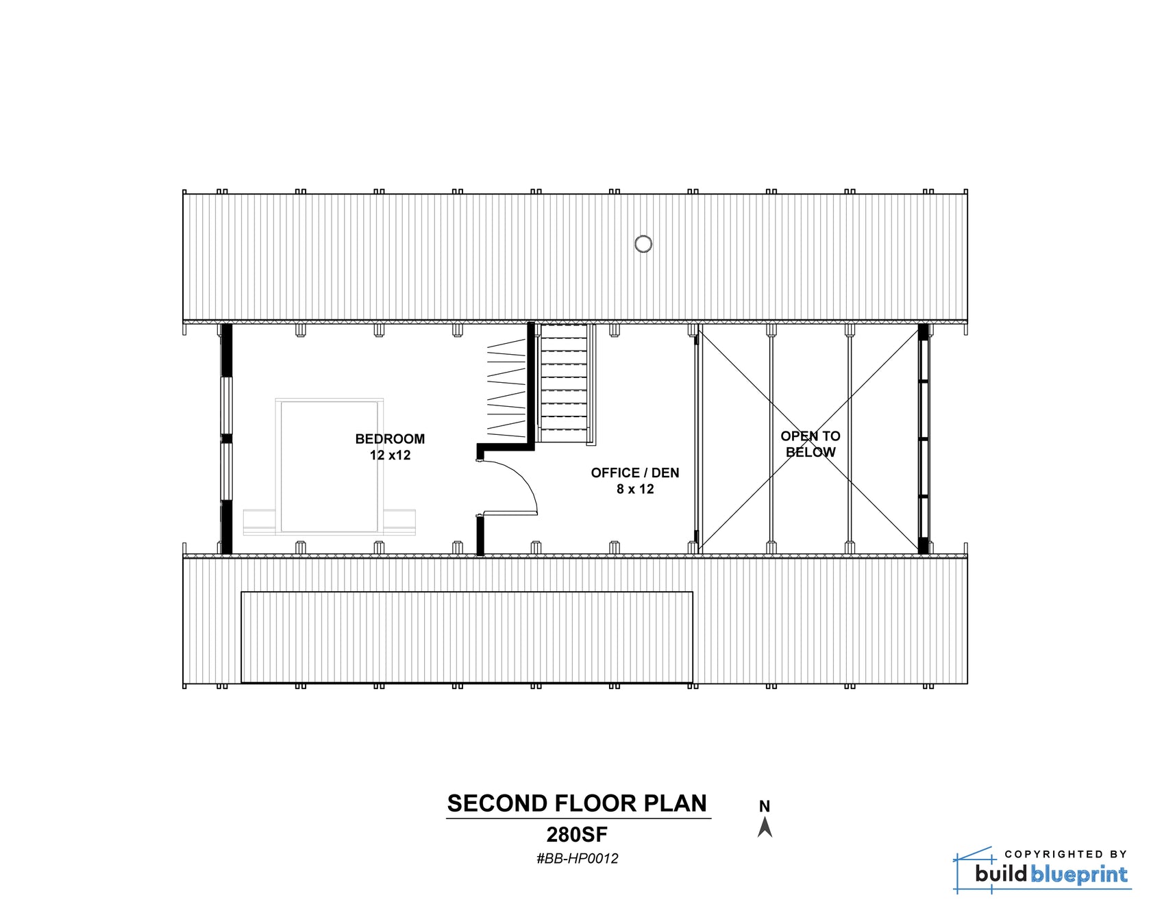 24' x 36' Modern A-Frame Cabin Architectural Plans – Build Blueprint